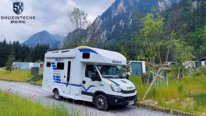 Fiberglass Box RV Caravan Van Decorated Shell 220V Outdoor Home