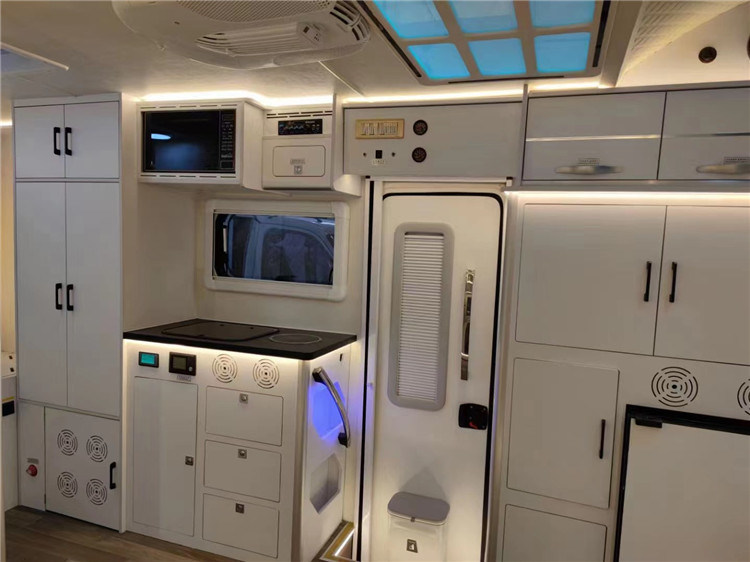 Fiberglass Box RV Caravan Van Decorated Shell 220V Outdoor Home