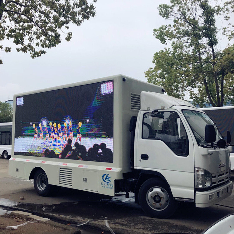 ISUZU Digital Billboard Truck 3840*1728mm 3 Sides P5 Mobile Stage Truck