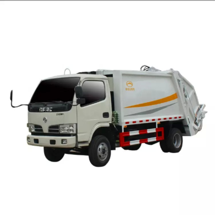 7cbm Rear Loader Compactor Garbage Truck Manual Transmission